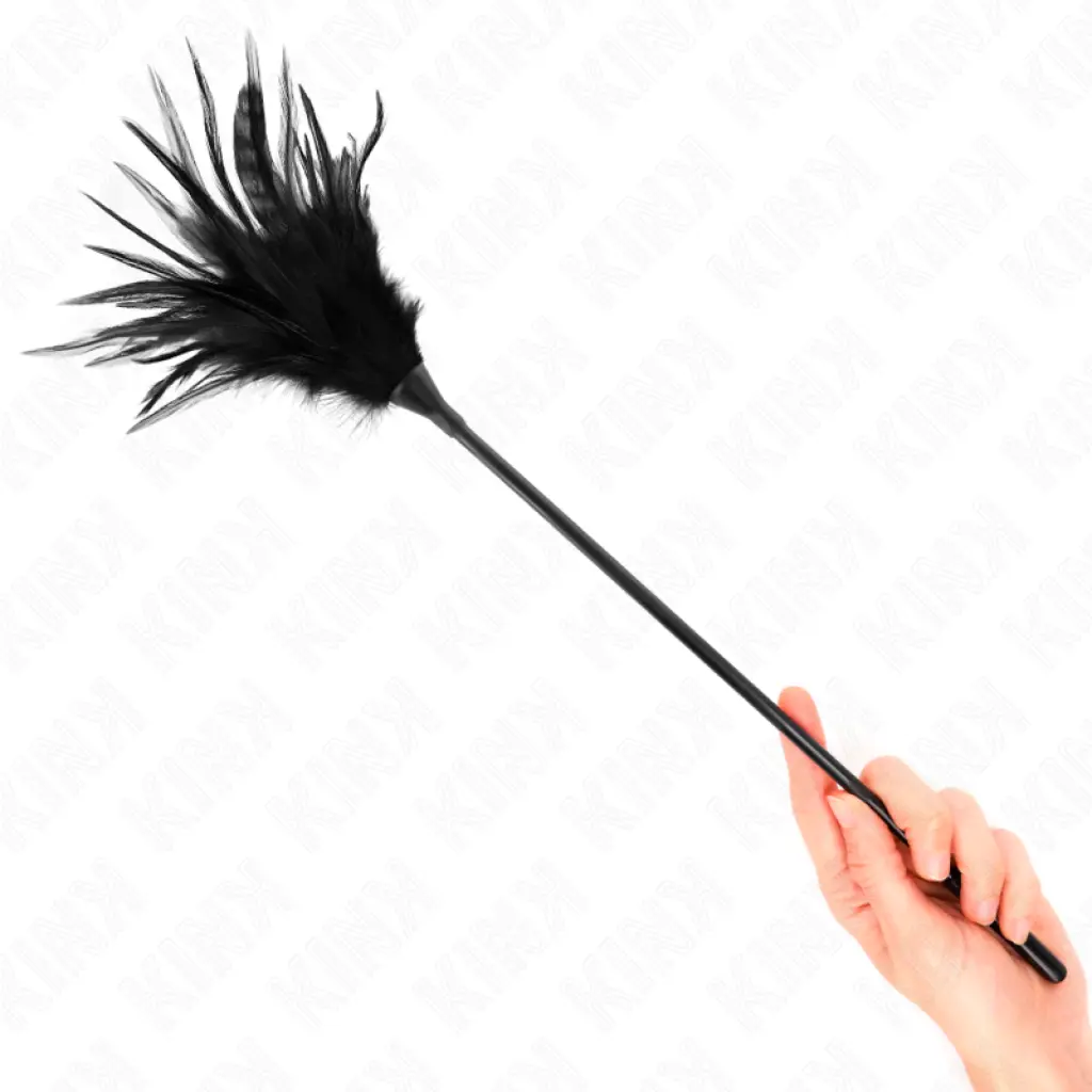 KINK - MULTIPLE BLACK TICKLE FEATHERS 45 CM | Love-Store.eu